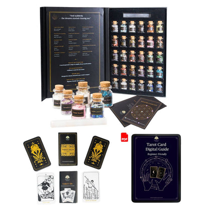 Crystal Grid Kit + Tarot Cards FREE + Tarot Card Digital Guide ...